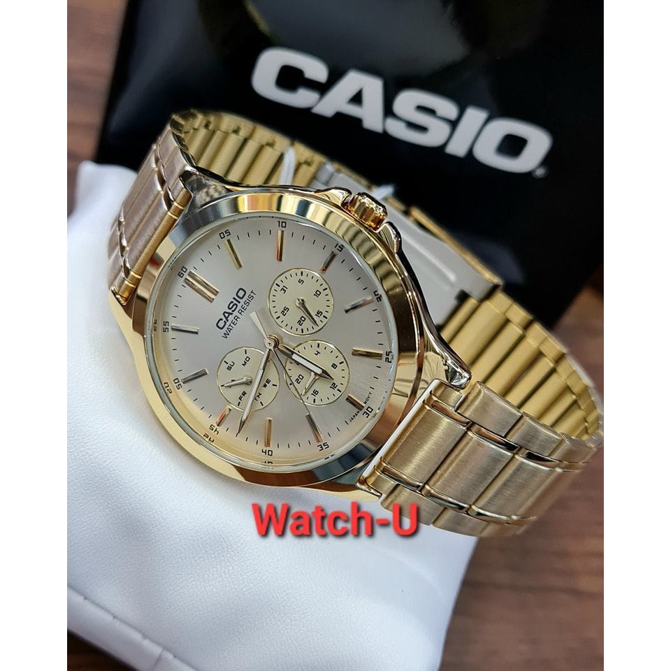 นาฬิกาผู้ชาย CASIO MTP-V300G เรือนทอง รุ่น MTP-V300G-9A | Shopee Thailand