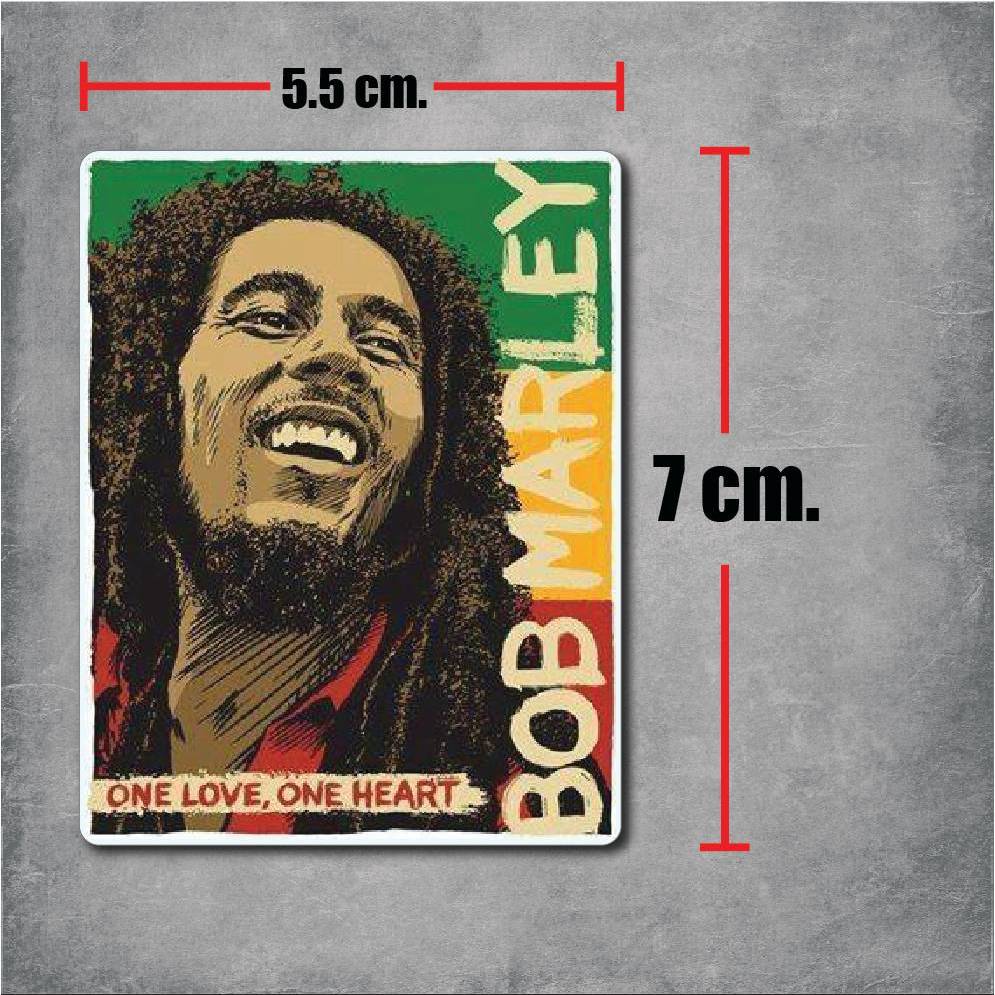 sticker pvc bob marley สติกเกอร์ วงดนตรี บ๊อบ มาร์เลย์ งานพิมพ์ดีที่สุด ...
