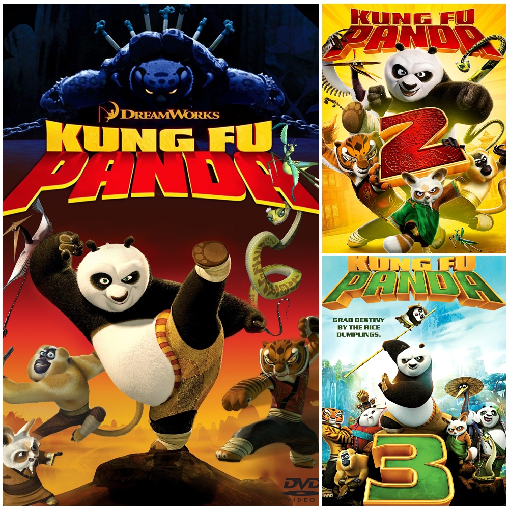 DVD กังฟูแพนด้า Kung Fu Panda 1-3 หนังการ์ตูน หนังDVD (พากย์ไทย/อังกฤษ/ซับไทย) การ์ตูน มาสเตอร์ ...