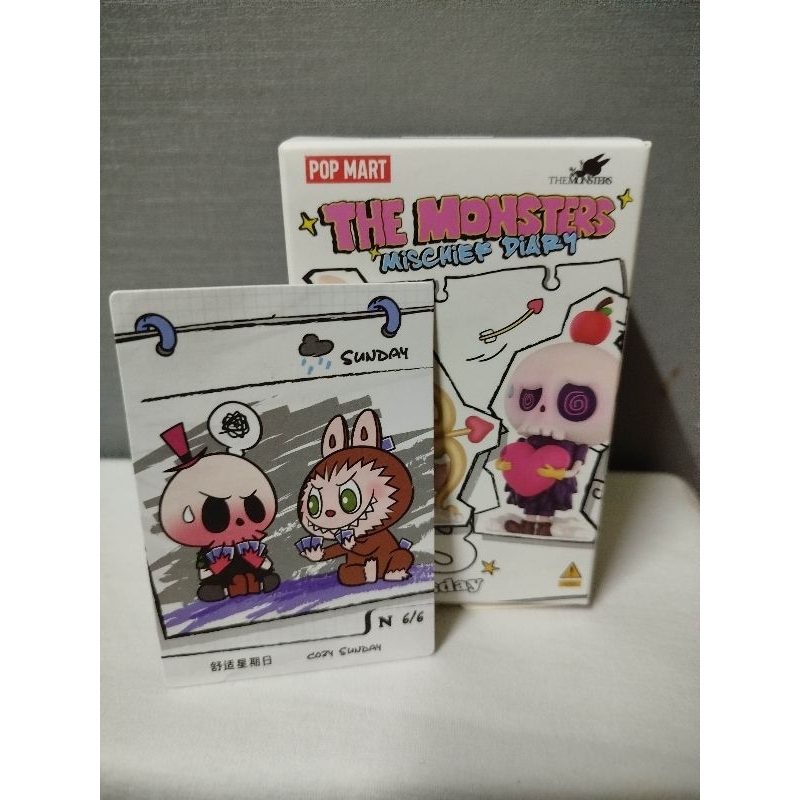 labubu the monster mischief daily / cozy sunday เช็คการ์ด | Shopee Thailand