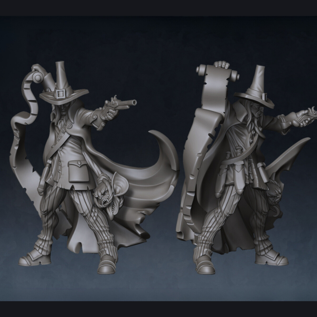 Monster Hunter - Humanoid Human / 32mm scale 3D printed miniature RPM ...