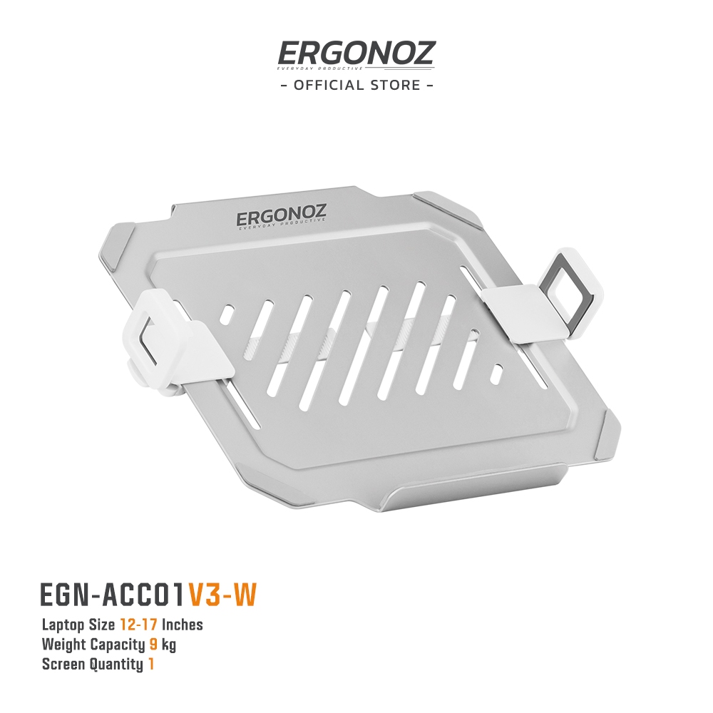 ERGONOZ LAPTOP HOLDER Ver.3 สามารถแปลงเป็น แท่นวางโน๊ตบุ๊ค (ACC01V3) (จำเป็นต้องมีแขนจับจอก่อน ...