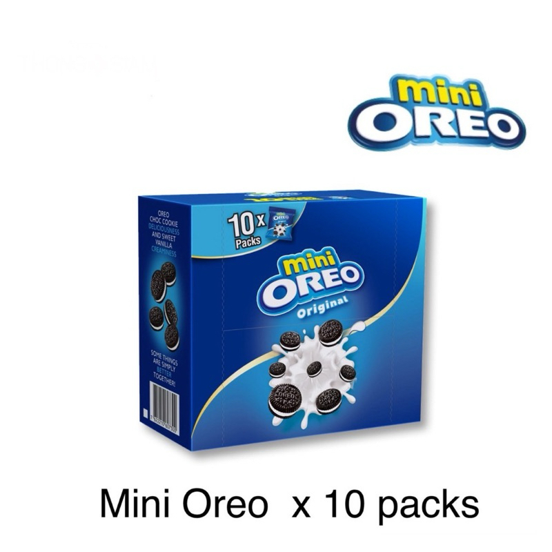ใหม่ Oreo Mini Original โอรีโอ มินิคุกกี้สอดไส้ครีม (รสวานิลลา) 20.4 ...