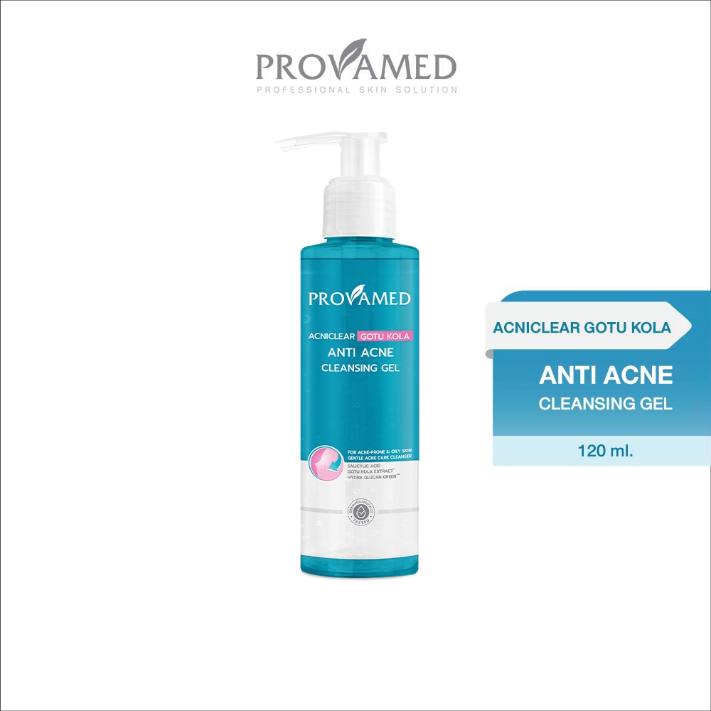 Provamed Acniclear Gotu Kola Acne Cleansing Gel 120ml | Shopee Thailand