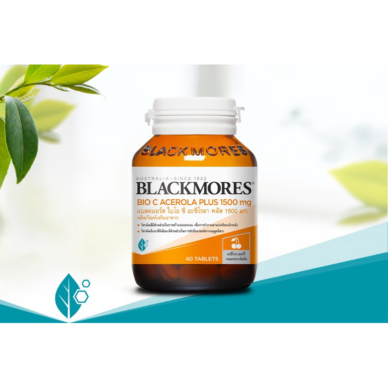 Blackmores Bio C Acerola PLUS 1500 mg 40 Tablets | Shopee Thailand