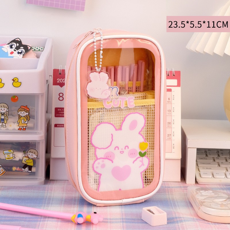 กระเป๋าดินสอ CARTOON COLOR PENCIL CASE สไตล์ INS ความจุขนาดใหญ่ ...