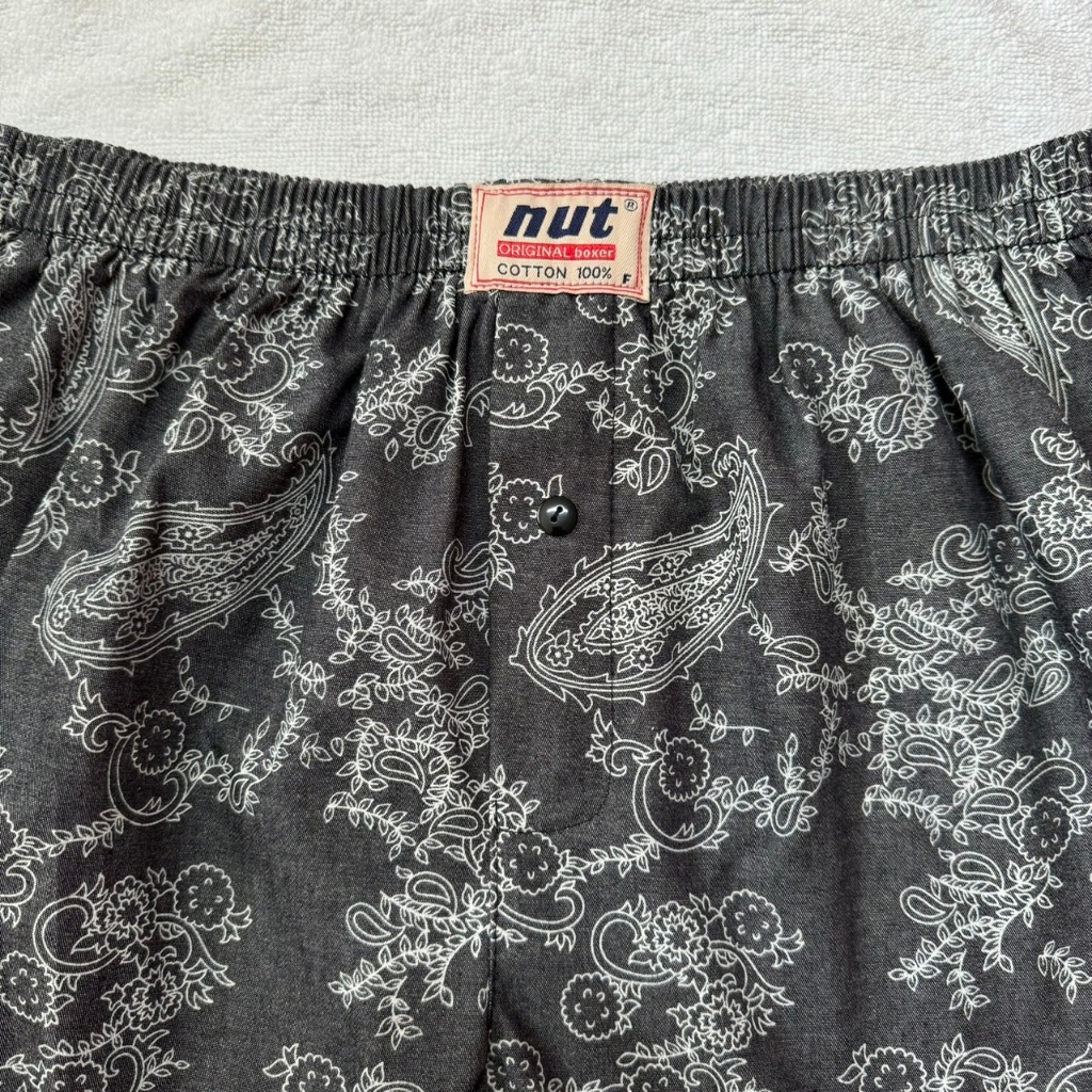 ลาย F382 บ๊อกเซอร์ (FREESIZE) Nut Boxer ผ้าเชิ้ต ไม่มีตะเข็บ ผ้าคอตตอน ...