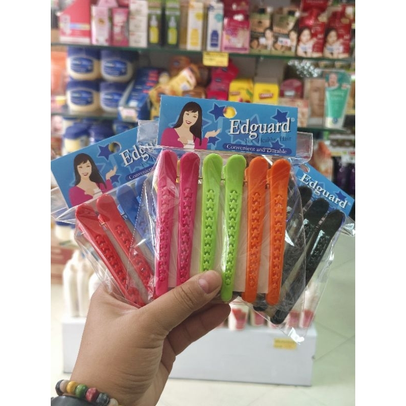 Edguard กิ๊บปากเป็ดพลาสติก1X6(คละสี) | Shopee Thailand