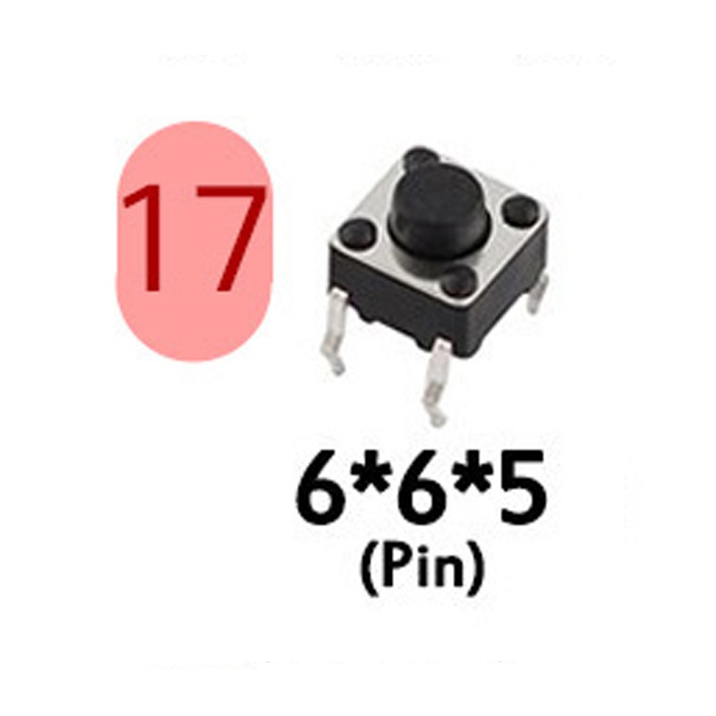 สวิตช์จิ๋ว กดติด ปล่อยดับ Micro Push Button Tactile Switch Reset Mini ...