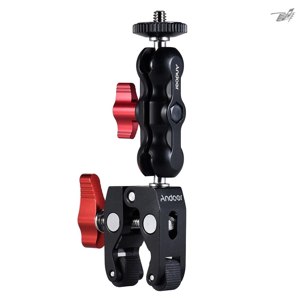 Multi-function Ball Head Clamp Ball Mount Clamp Arm Super Clamp with 1/ ...