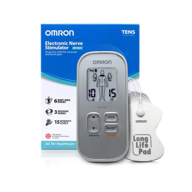 OMRON Electronic Nerve Stimulator HV-F021 เครื่องนวดไฟฟ้าออมรอน รุ่น HV-F021 รับประกัน 2 ปี ...