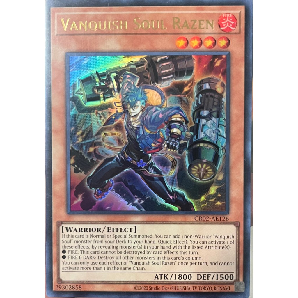 Yugioh Asia-Eng [CR02-AE126] Vanquish Soul Razen (Ultra Rare) การ์ดยูกิ ...