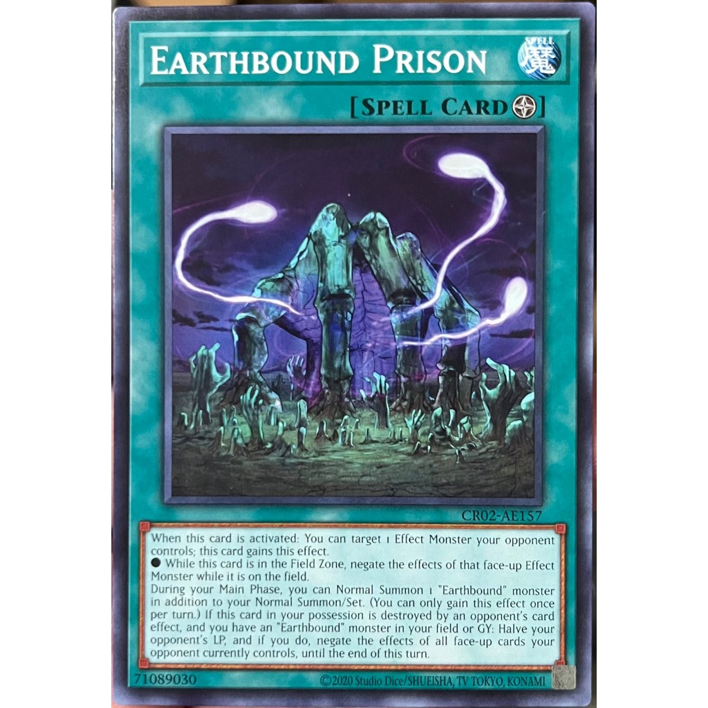 Yugioh Asia-Eng [CR02-AE157] Earthbound Prison (Common) การ์ดยูกิแท้ถูก ...