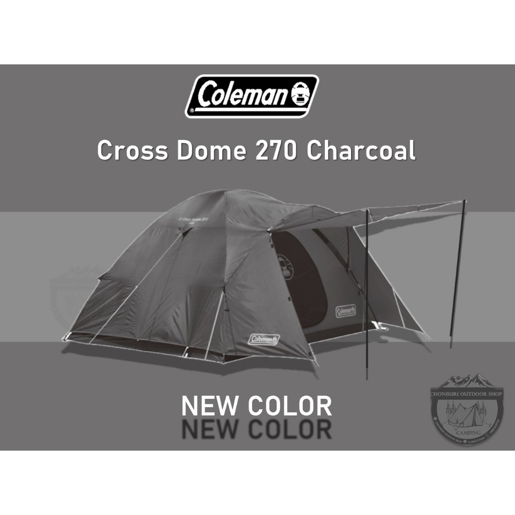 Coleman JP Cross Dome 270 Charcoal {New ! 2024} | Shopee Thailand