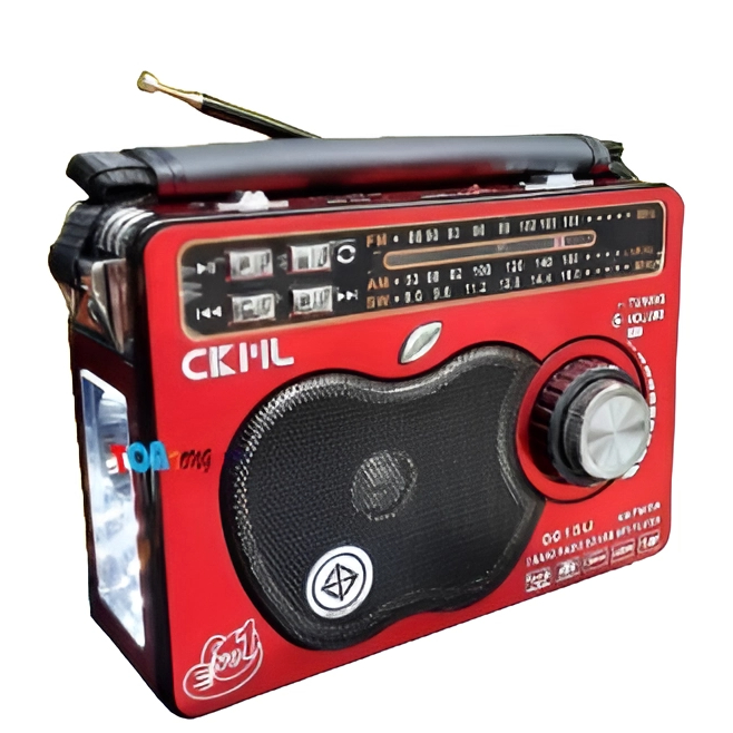 วิทยุพกพา CKML-0015U ฟังได้ทั้ง FM/AM แถมฟรีสายไฟ มีไฟฉายในตัว ใช้ได้ ...