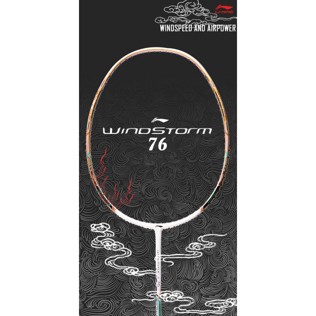 ไม้แบดมินตัน Li-Ning รุ่น Windstorm 76 (Light Weight) แรคเกตที่สัมผัส ...