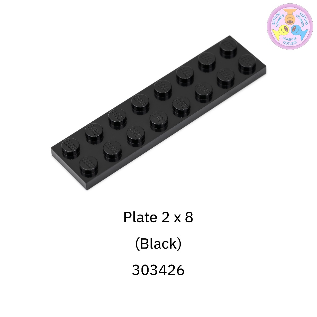 ชิ้นส่วน เลโก้ LEGO Part No. 3034, Plate 2 x 8, 1 ชิ้น (303426, 6251299 ...