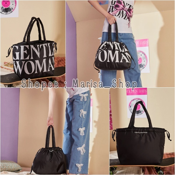 แท้ !! กระเป๋าเกี๊ยว GENTLEWOMAN รุ่น DUMPLING BAG / DRAWSTRING BAG ...