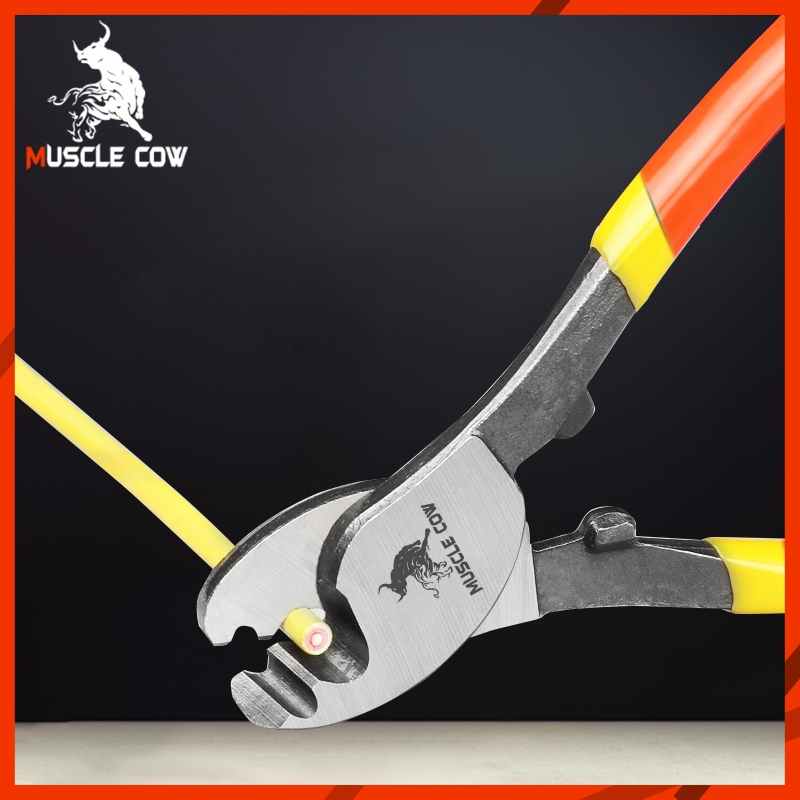 Muscle Cow คีมตัดสายไฟ กรรไกรตัดสายเคเบิ้ล 6”8”10” คีมตัดสายเคเบิ้ล ...