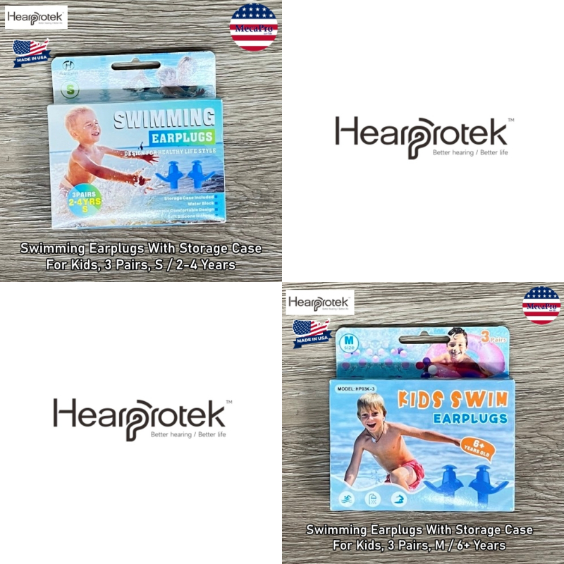 Hearprotek® Swimming Earplugs With Storage Case For Kids, 3 Pairs ที่ ... Hearprotek® Swimming Earplugs With Storage Case For Kids, 3 Pairs ที่ ...