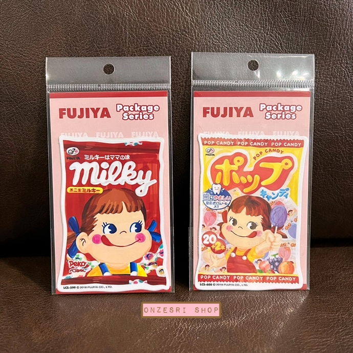 สติกเกอร์ Vinyl Sticker ลาย Fujiya Milky Peko Package Series มี 2 แบบ ...