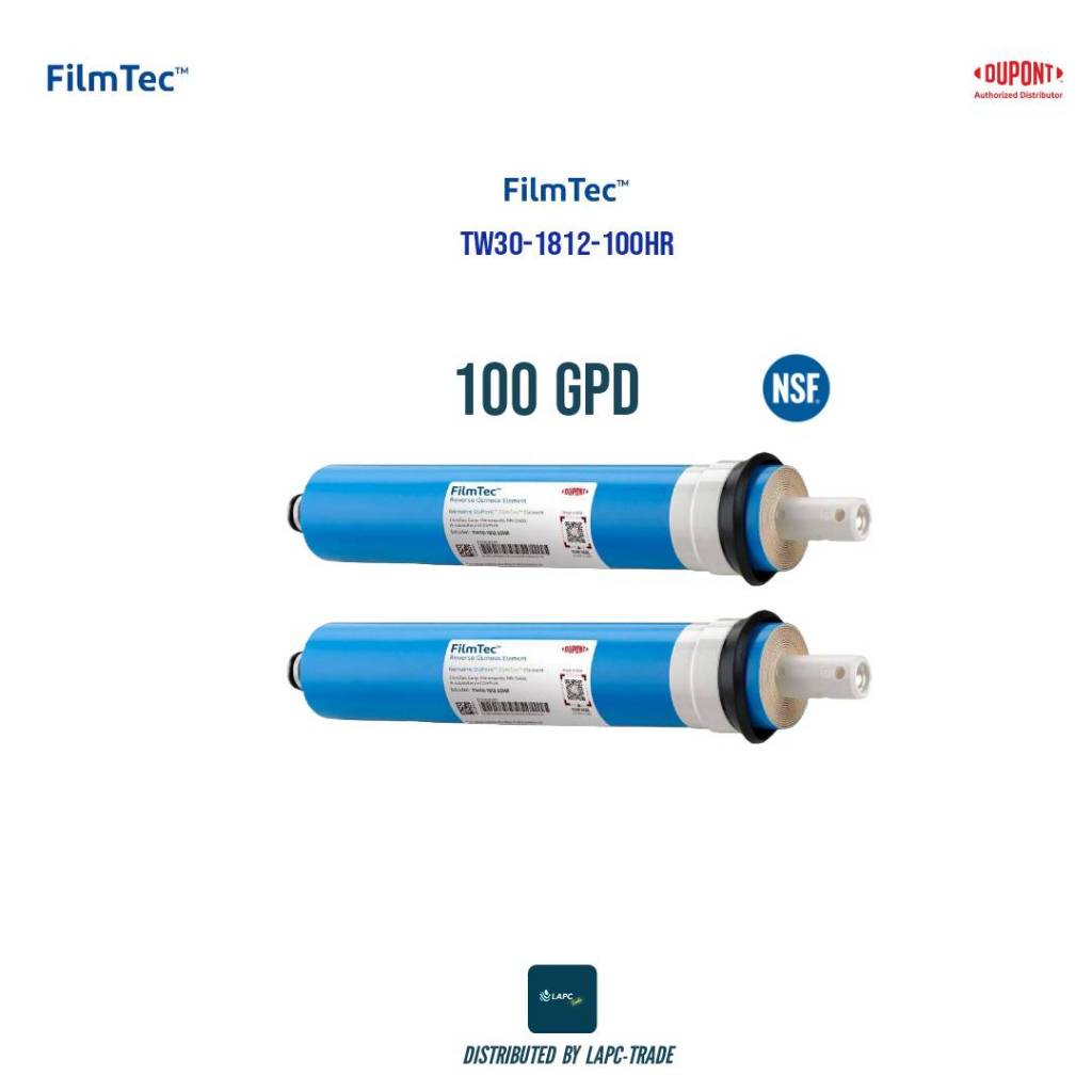 DuPont ™ FilmTec ™ Membrane Element ไส้กรองน้ำดื่ม RO เมมเบรน 100 GPD ...