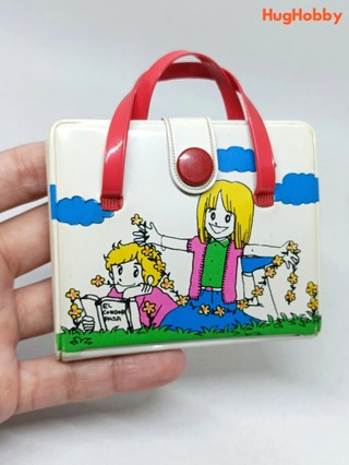 Vintage 1970s Eiko Mutsu Sewing Kit Vinyl Bag (Shueisha Ribon furoku ...