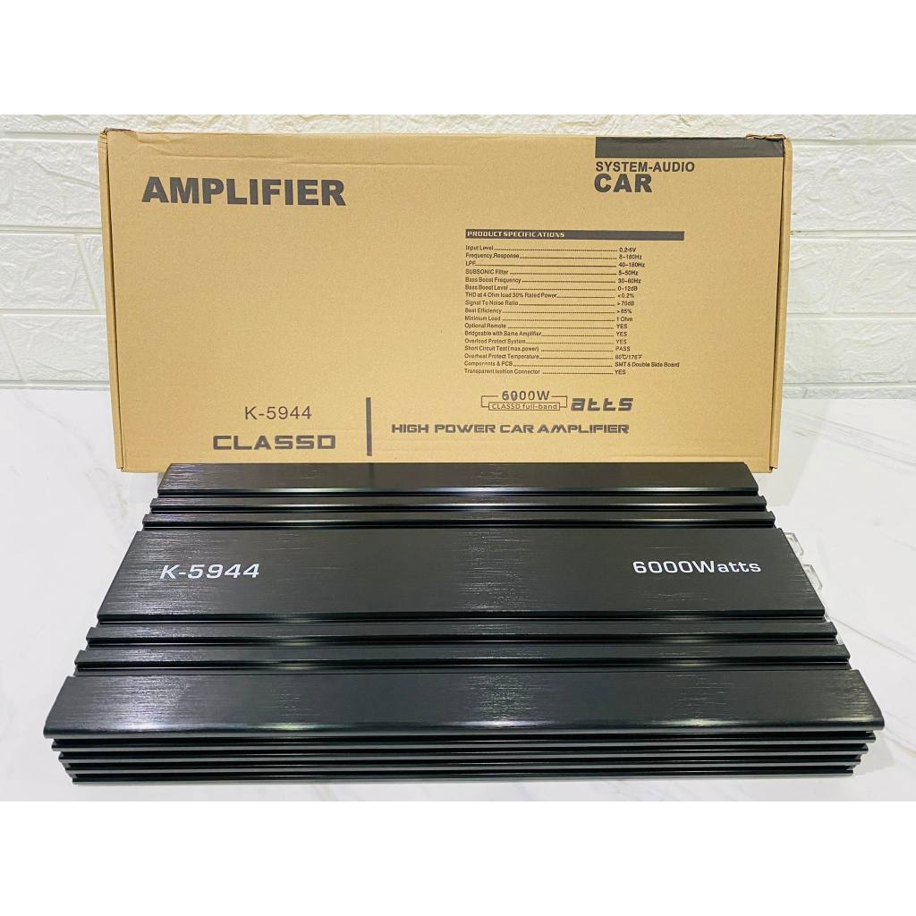 Power class-D Full Band.โมขับ กลาง nologo รุ่น K-5944 6000Watt Max | Shopee Thailand