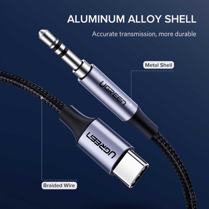 สายแปลงType C to 3.5mm 3.5mm Headphone Jack Adapter Type C to Aux Audio ...
