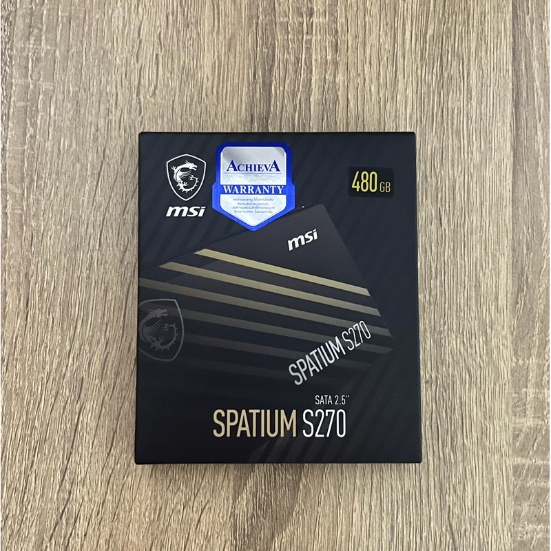 SSD 480GB SATA MSI SPATIUM S270 (ของใหม่) | Shopee Thailand