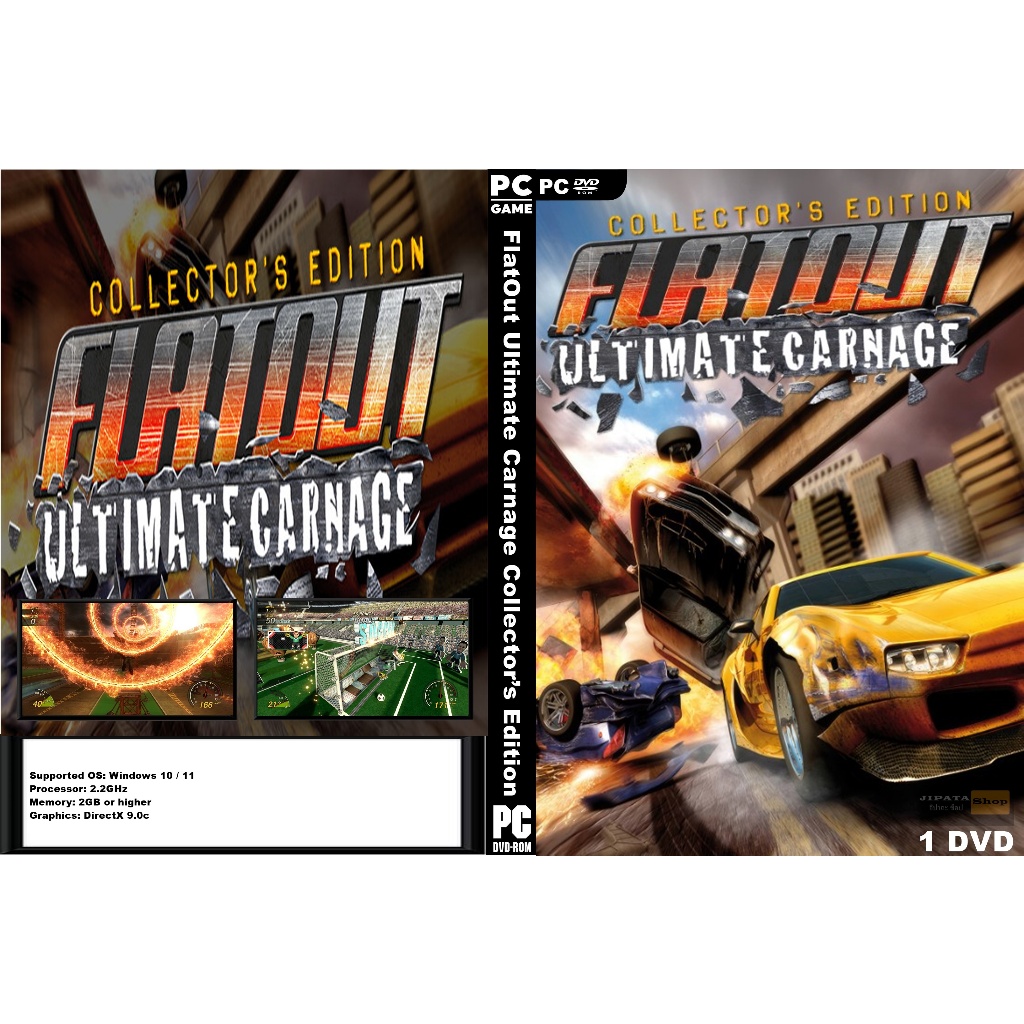 แผ่น Game PC FlatOut Ultimate Carnage Collector’s Edition (1DVD) | Shopee Thailand