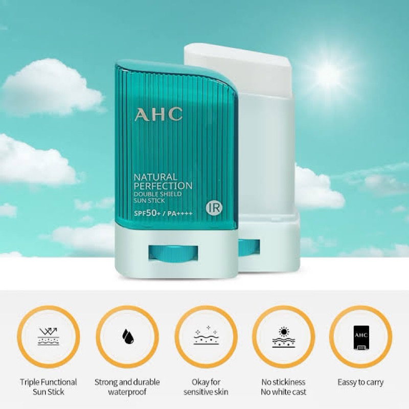 (แท้/พร้อมส่ง)AHC Natural Perfection Fresh Sun Stick SPF50+ PA++++ 22g | Shopee Thailand