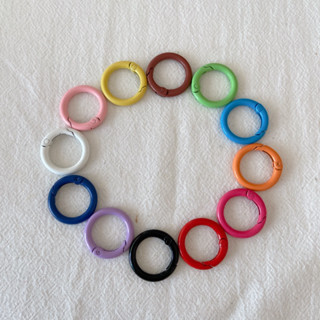 Y027 ตะขอกลมคล้องพวงกุญแจ ขนาด 2.4 cm ห่วงตกแต่งงานdiy | Shopee Thailand