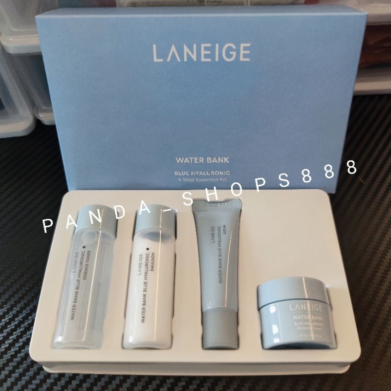 ใหม่ ชุดสกินแคร์ ลาเนจ ขนาดทดลอง Laneige water bank blue hyaluronic 4 ...