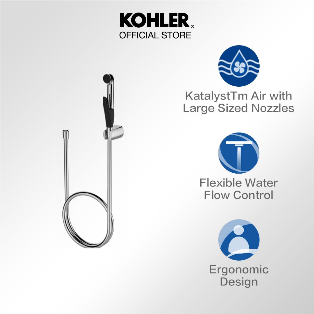 KOHLER Luxe hygiene spray w/hose and fixed wall bracket สายฉีดชำระรุ่น ...