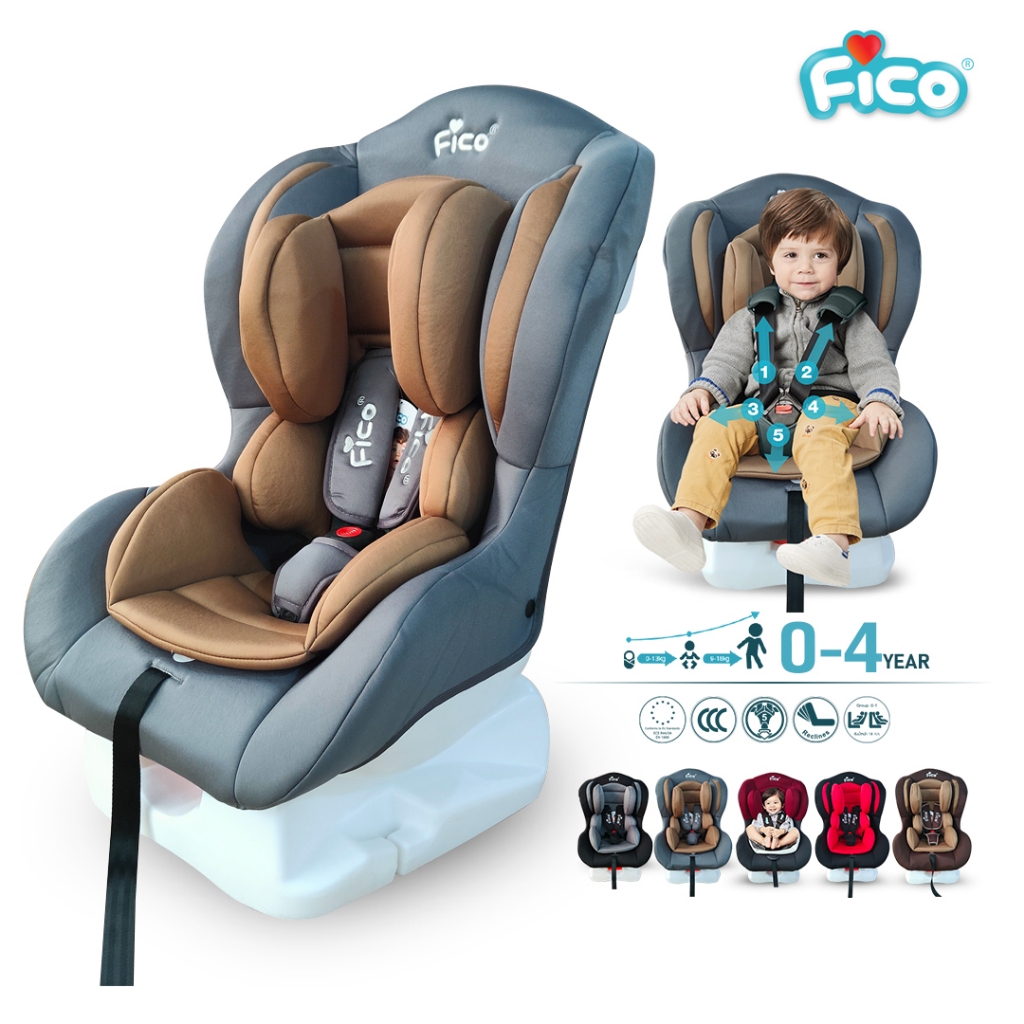 Fico คาร์ซีทรุ่น HB-01 สำหรับเด็กแรกเกิด - 4 ปี ดีไซน์ใหม่ ฐานสีขาว | Shopee Thailand