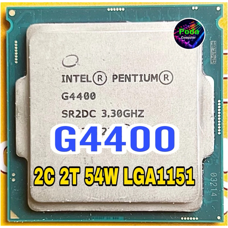 ซีพียู CPU Intel G4400 3.30GHz 2คอ2เทรด LGA 1151 ฟรีซิลิโคน1ซอง G 4400 | Shopee Thailand
