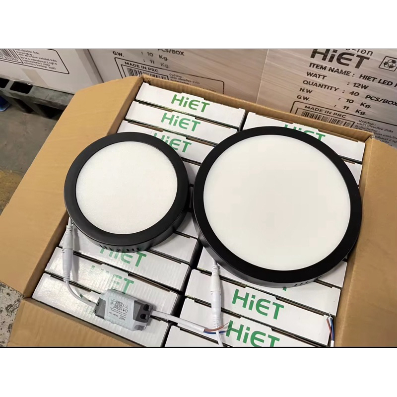 HIET LED Panels 12W 18W โคมพาเนลไลท์ ทรงกลม แบบติดลอย LED Panel light ...