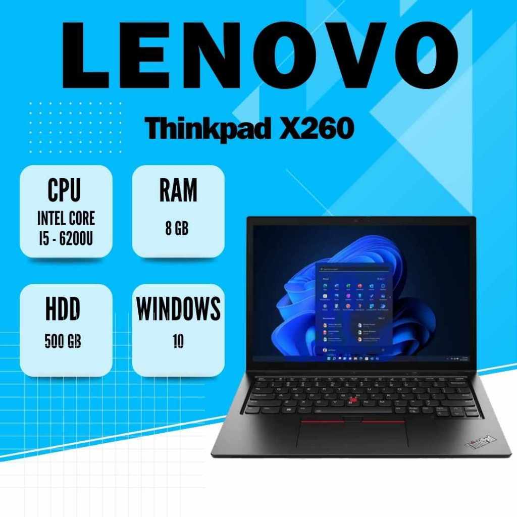 Lonovo Thinkpad x260 CPU i5-6200u RAM 8GB HDD 500GB Windows 10 | Shopee ...