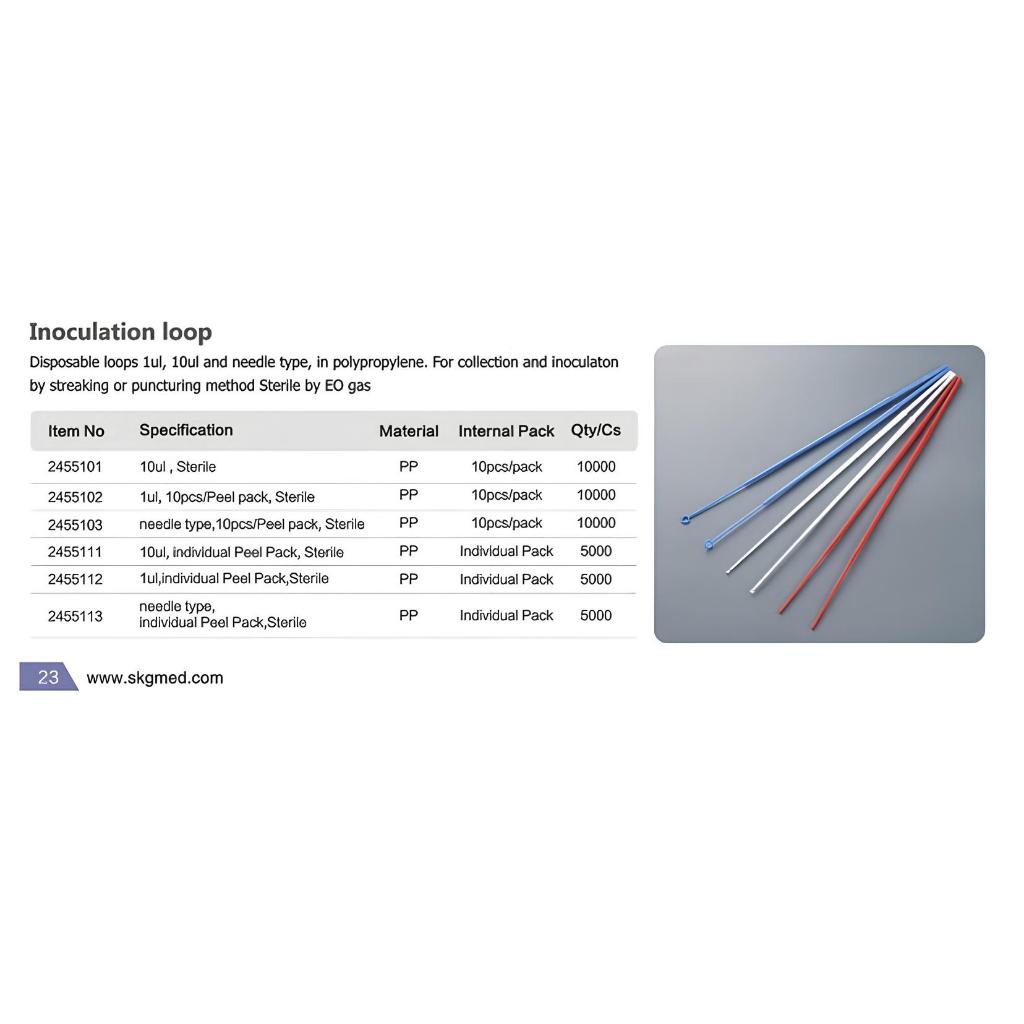 Inoculation loop 1ul, 10ul. ห่วงเขี่ยเชื้อตามปริมาตร, อุปกรณ์ ...