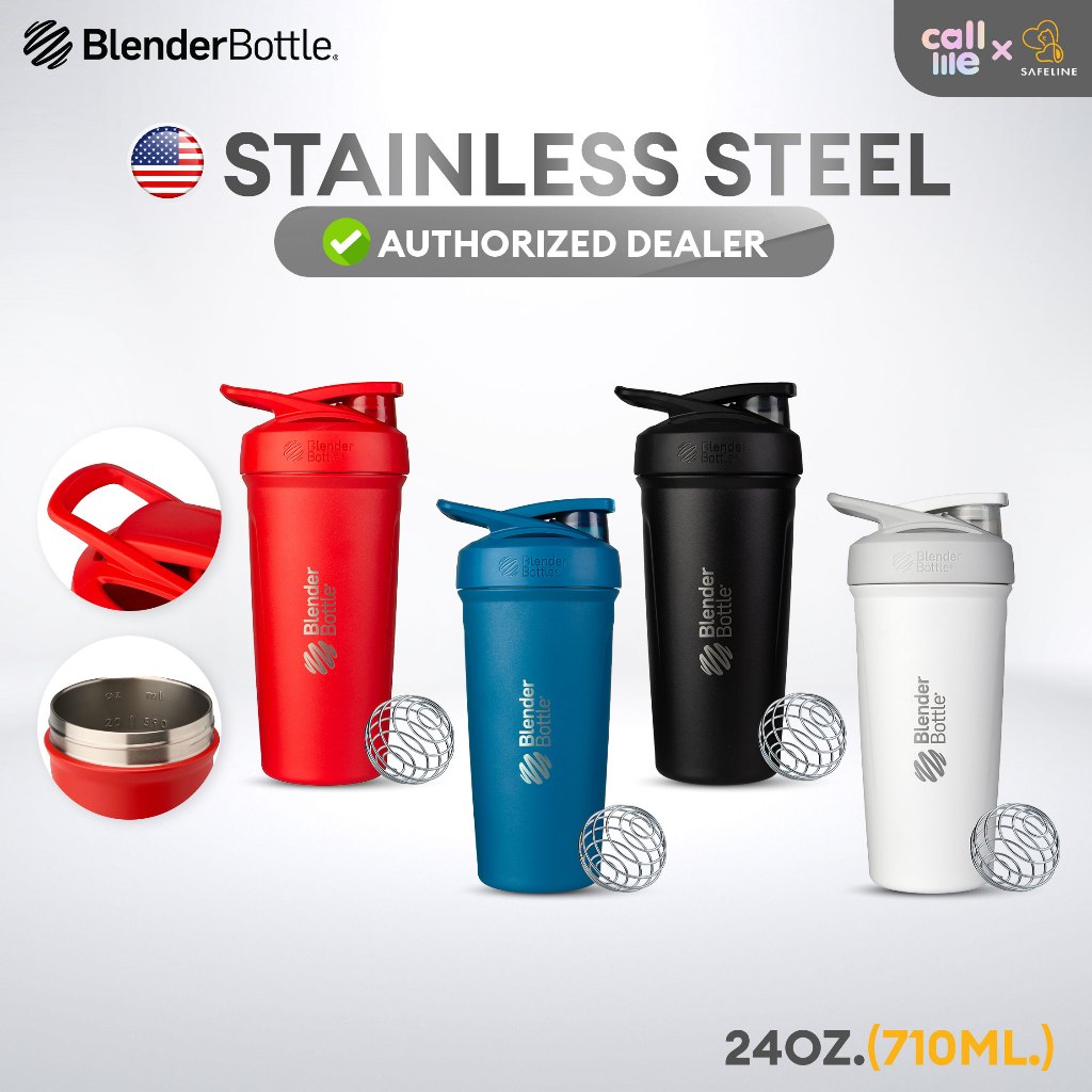 BlenderBottle Strada™ Insulated Stainless Steel 24oz[710ml.] แก้วเชคสแตนเลส | Shopee Thailand