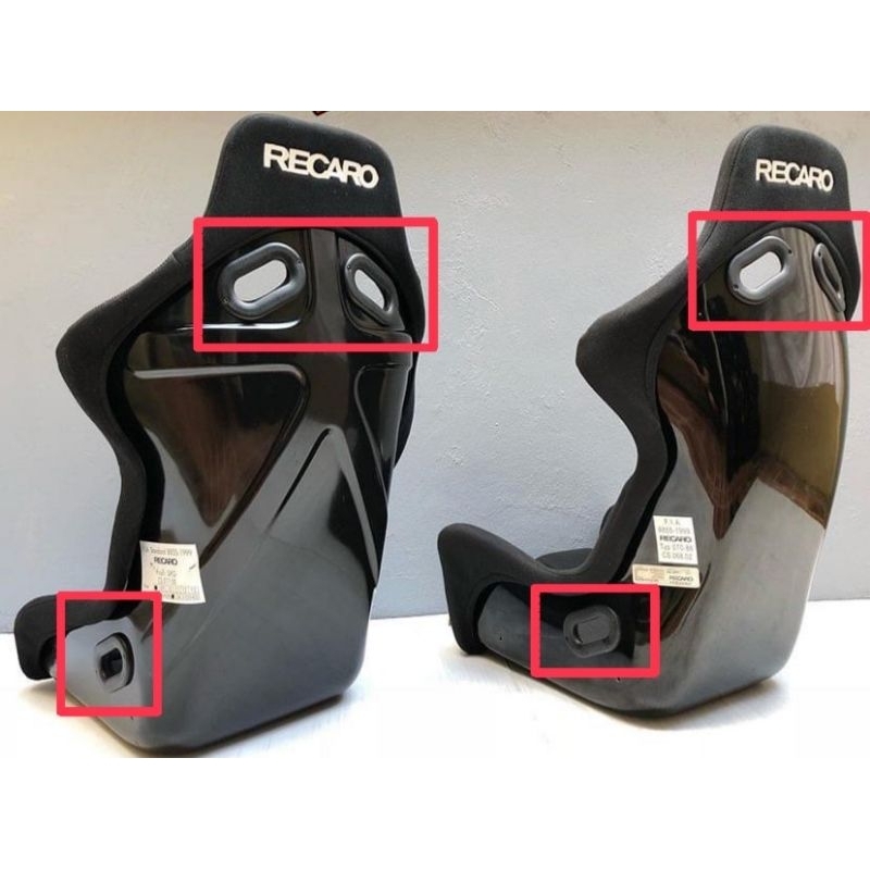 ราคาต่อชิ้น หูเบาะ Recaro spg พร้อมน็อตยึด รูสายเบล หูเข็มขัด เบาะ ...