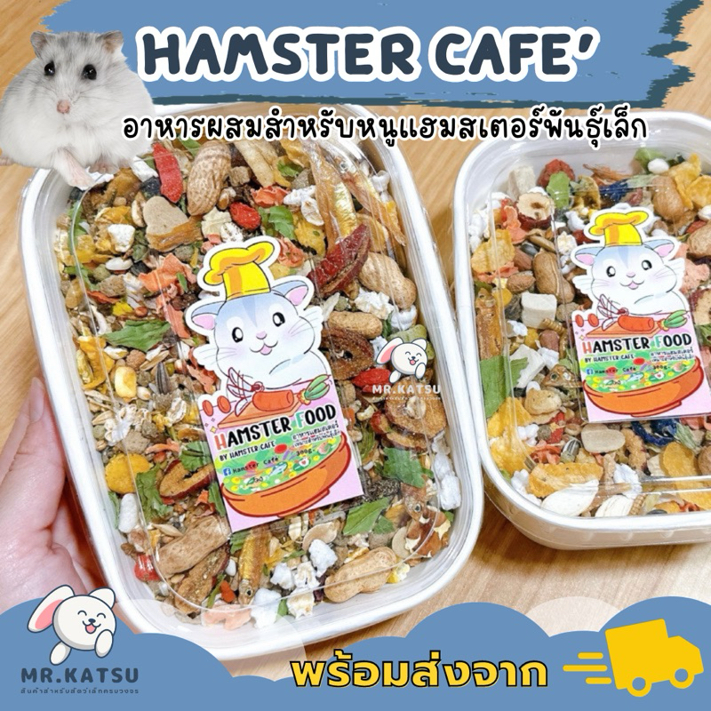 Hamster Cafe อาหารผสมสำหรับหนูแฮมสเตอร์ อาหารหนูแฮมสเตอร์ วินเทอร์ไวท์ ...
