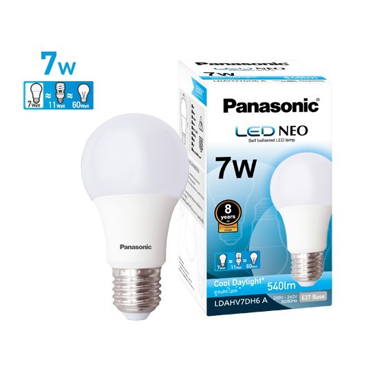 หลอดไฟ Panasonic LED NEO 7W | Shopee Thailand
