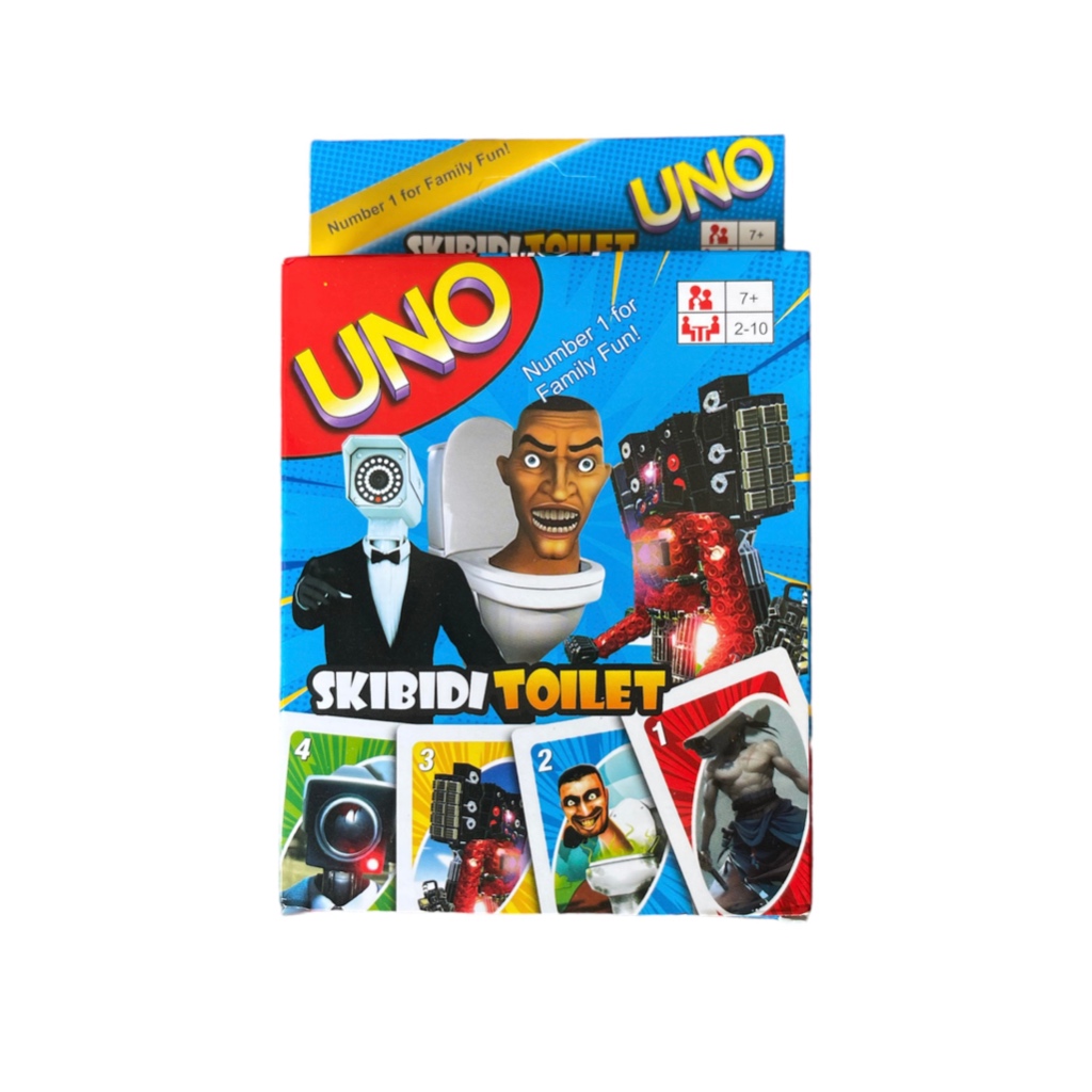 ของเล่น การ์ด UNO Skibidi Toilet (ราคา 125บาท ได้ 6กล่อง) | Shopee Thailand