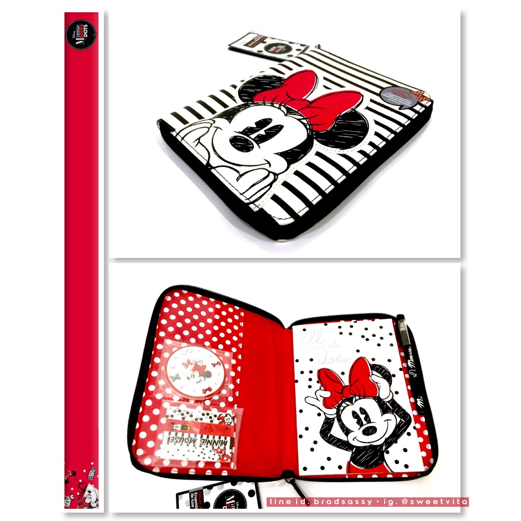 Minnie Mouse Signature Leather Journal Limited Edition สินค้าใหม ป้าย ...