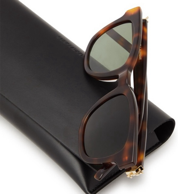 New! YSL Sunglasses SLM 124 สีกระ แว่นกันแดด ทรง Wayfarer | Shopee Thailand
