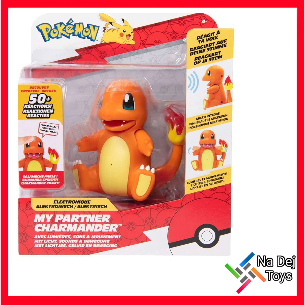 Jazwares Pokemon My Partner Charmander Figure แจ๊ซแวร์ โปเกมอน มาย พาร์ ...