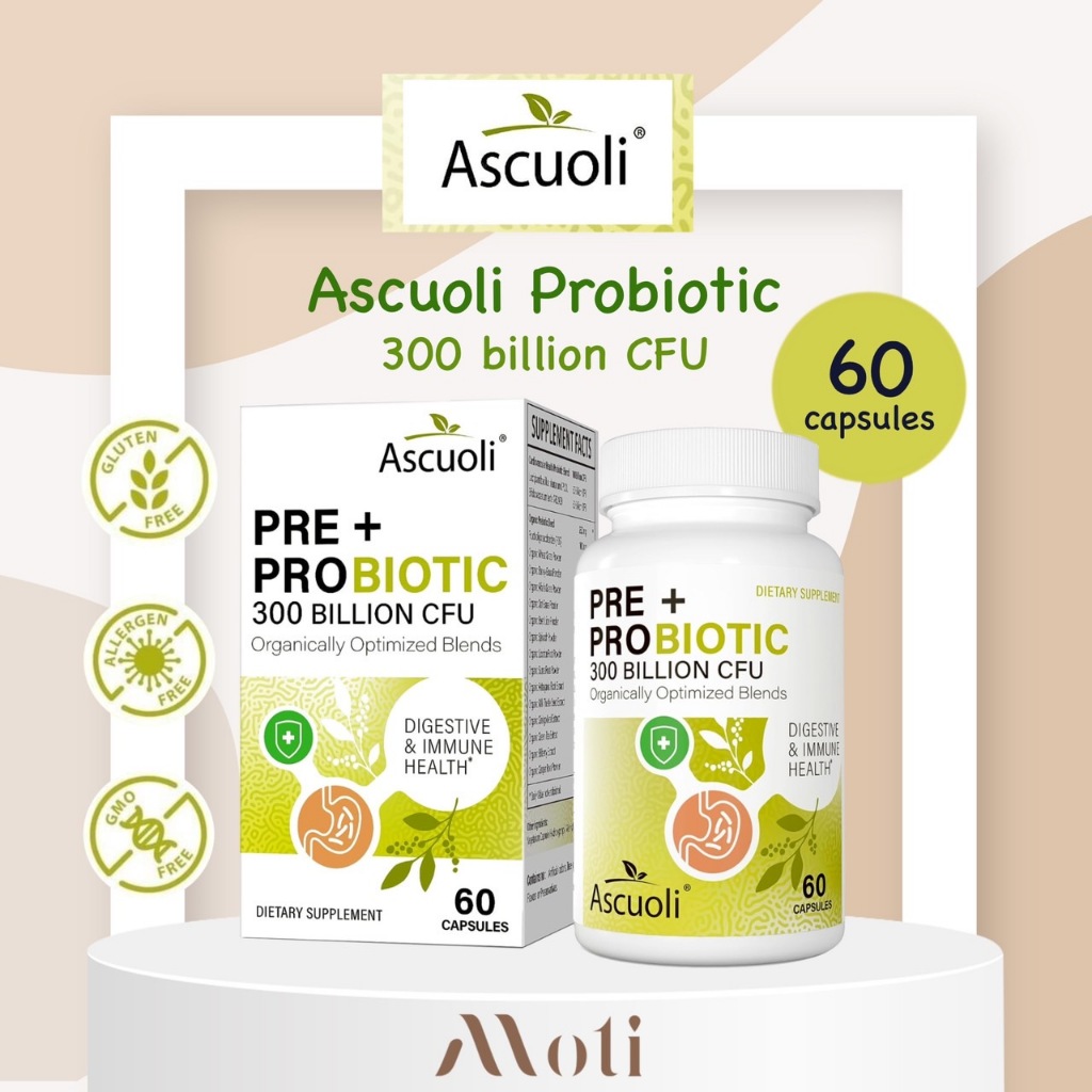 Ascuoli - Probiotic 300 billion CFU | 60 capsules | Shopee Thailand