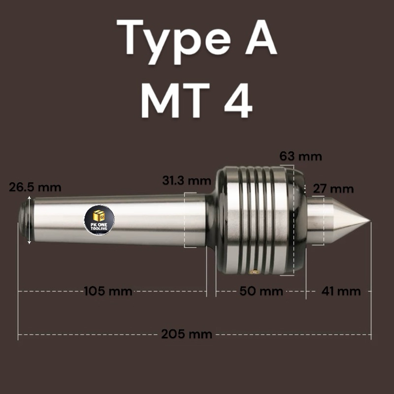 ยันศูนย์ สำหรับเครื่องกลึง MT2,MT3,MT4 Live Center ยันศูนย์เป็น ...